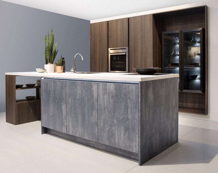 German kitchen brand launches stunning stone veneer kitchen